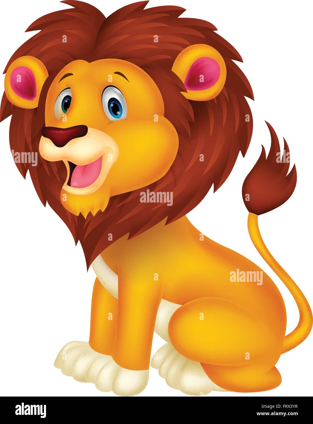 Cute lion cartoon Stock Vector Image & Art - Alamy