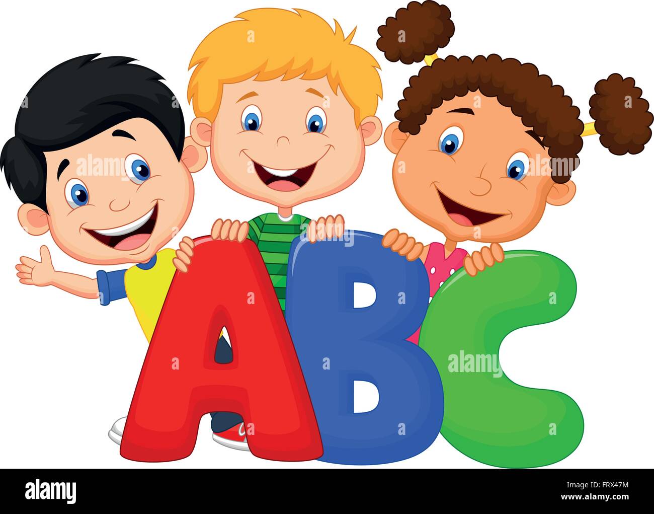 Abc friends Stock Vector Images - Alamy
