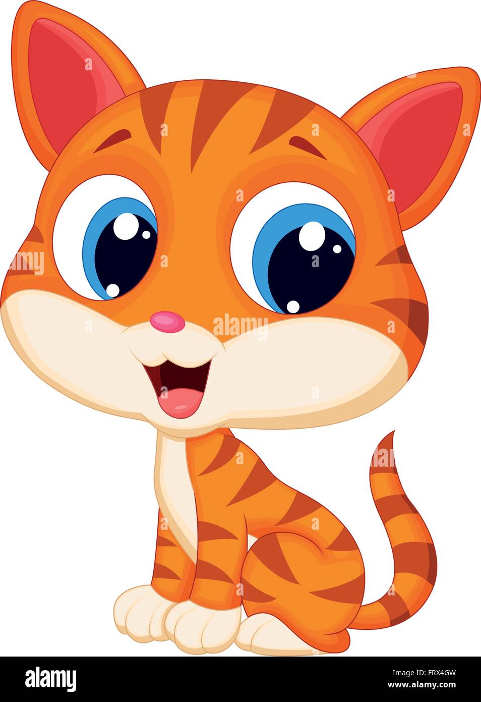 Cute cat cartoon Stock Vector Image & Art - Alamy
