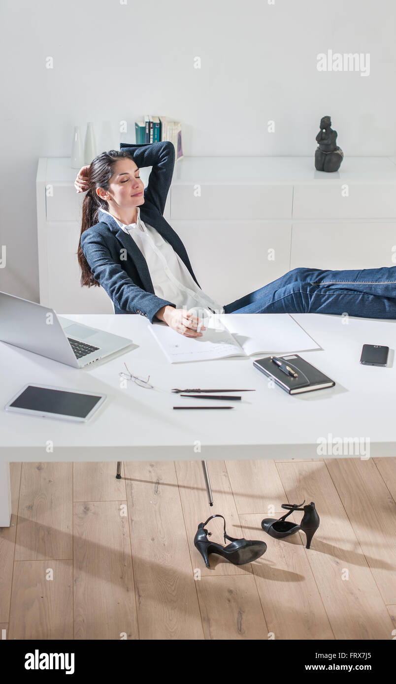 Funny Women Scratching In Office