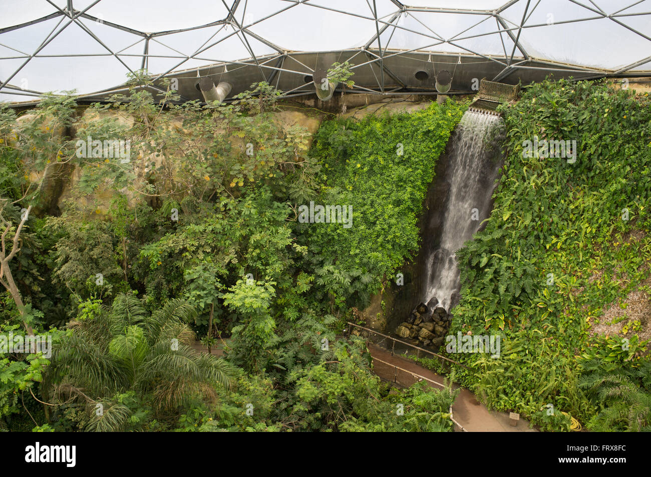 The Waterfall, Eden Project Stock Photo - Alamy