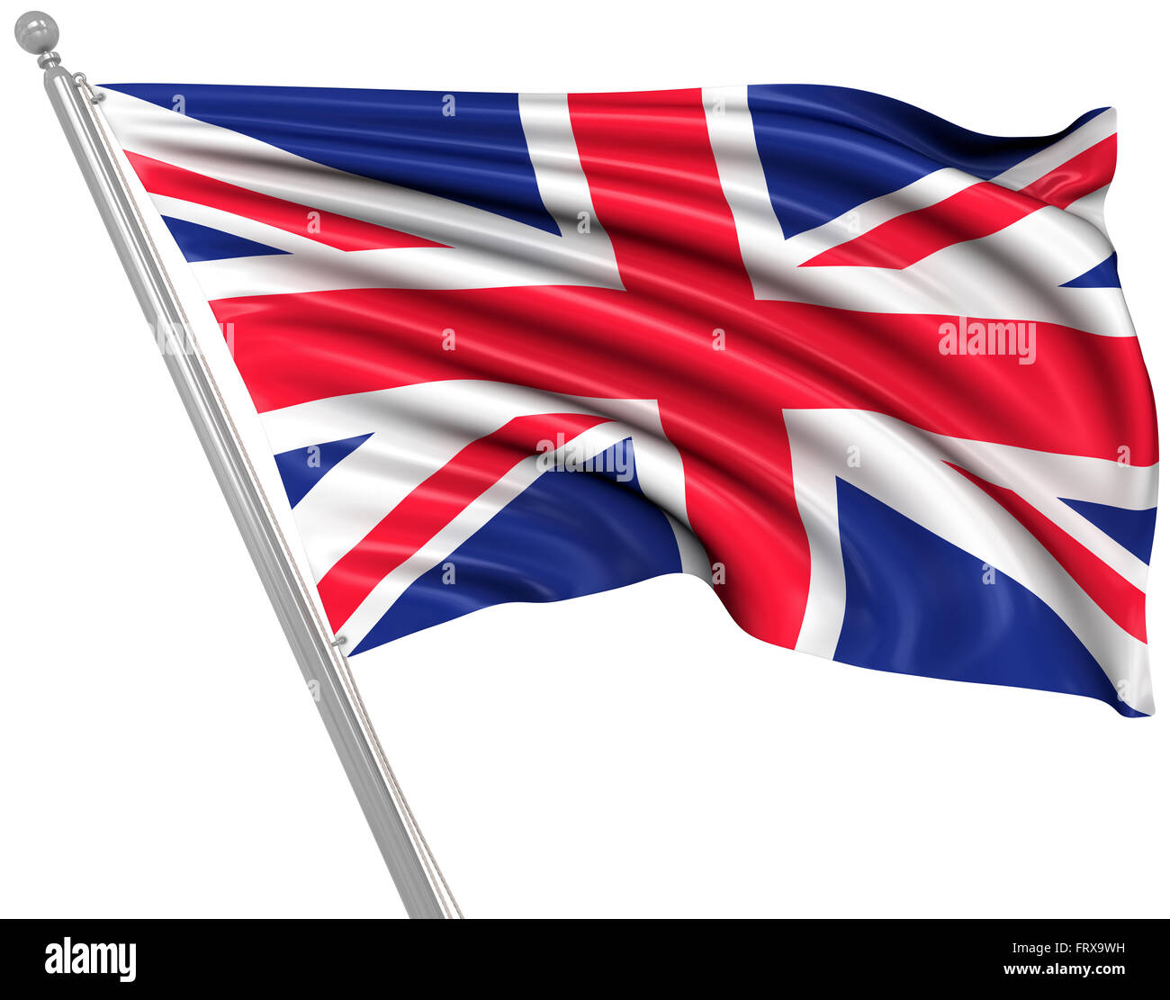 British flag pole illustration hi-res stock photography and images - Alamy