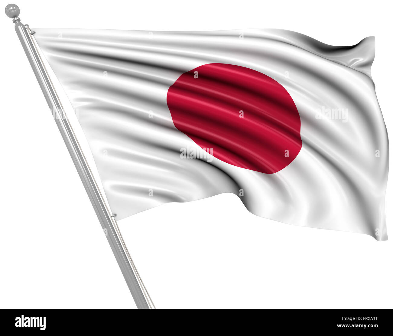 Flag of Japan , This is a computer generated and 3d rendered image ...