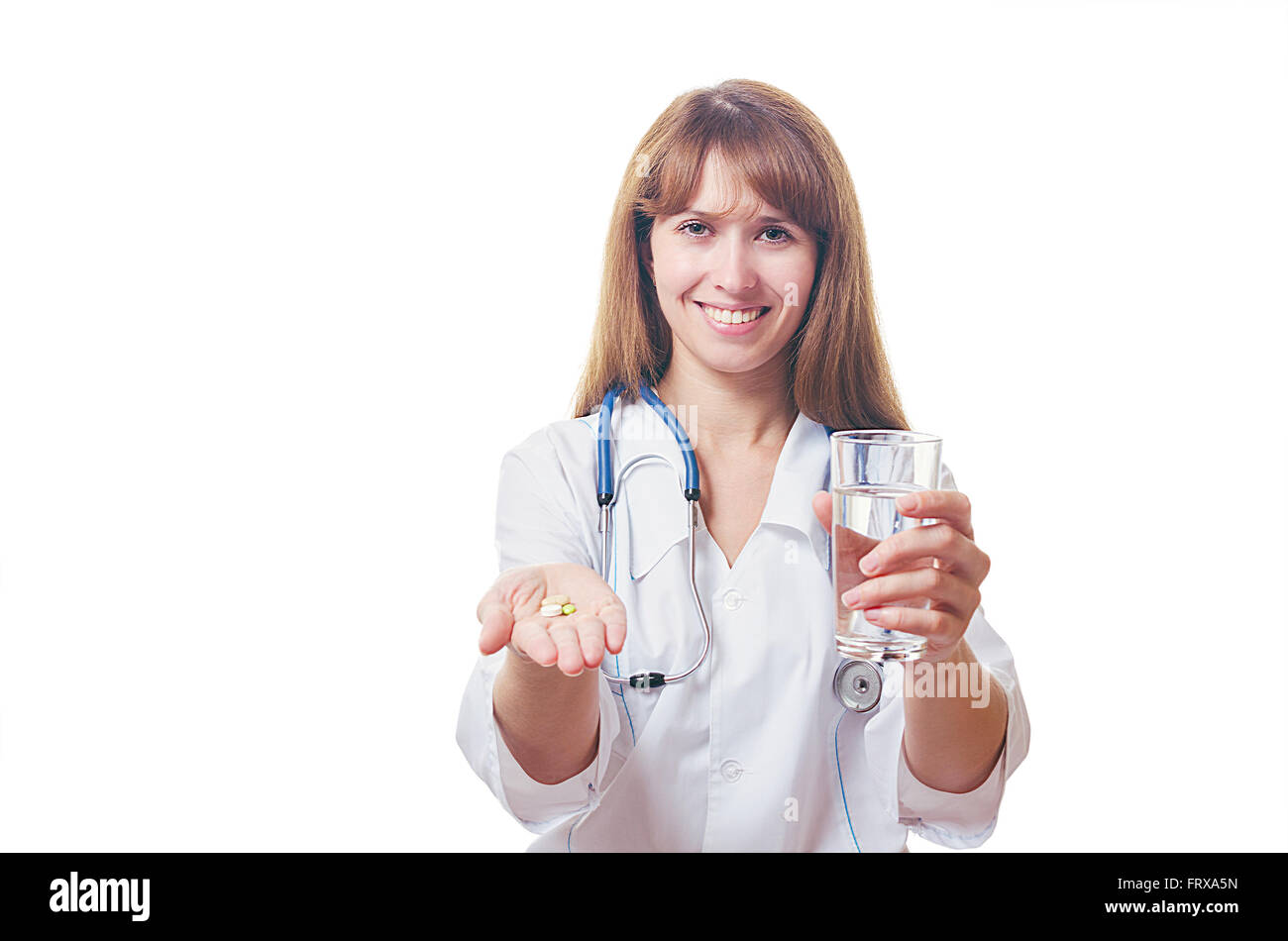Doctor water glass drink hi-res stock photography and images - Alamy