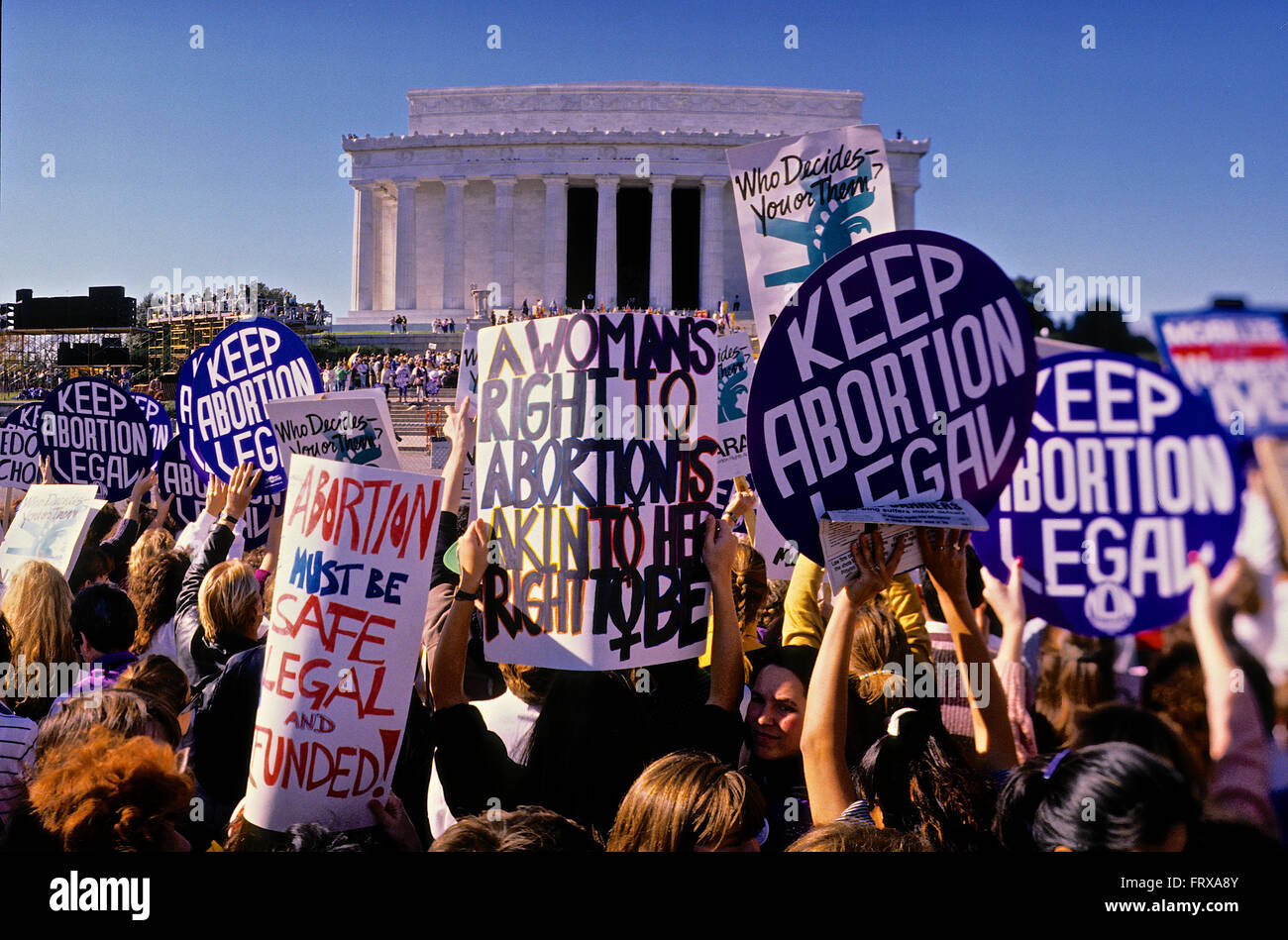 Washington, DC., USA, 12th November, 1989 A pro-choice rally in ...