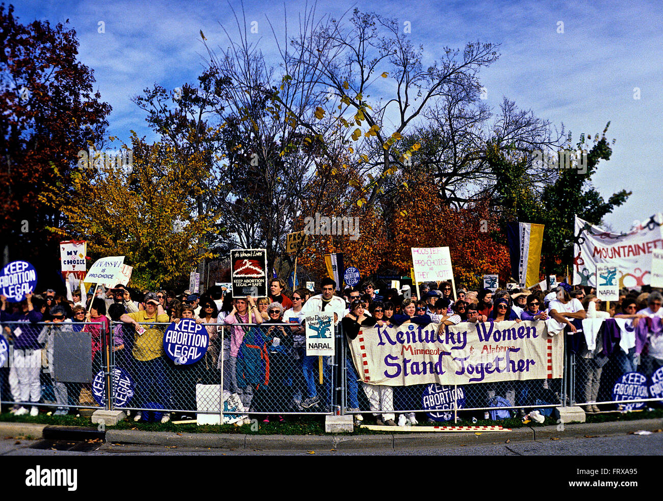 Washington, DC., USA, 12th November, 1989 A pro-choice rally in ...