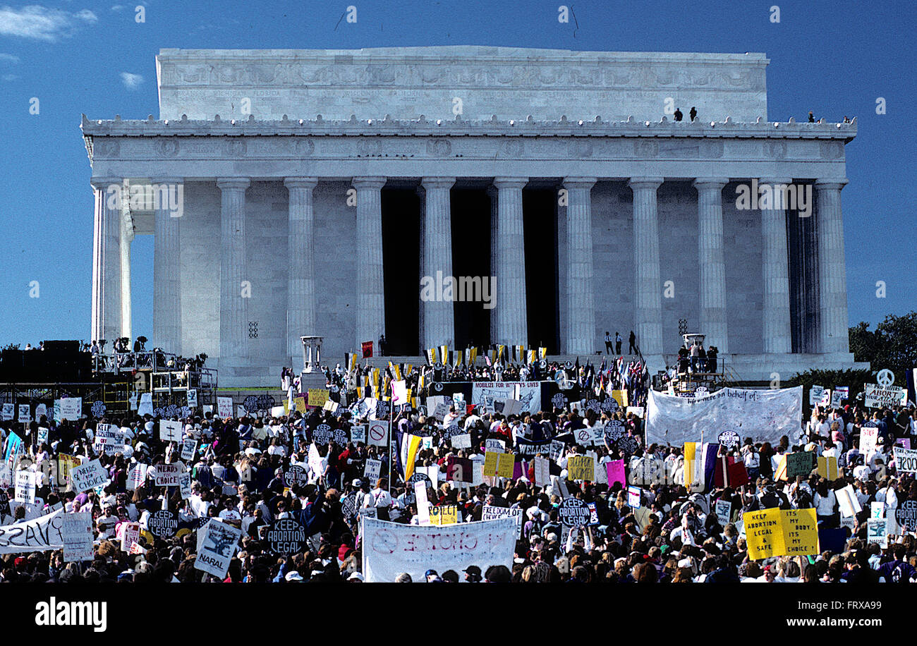 Woman rights lincoln memorial 1989 hi-res stock photography and images ...