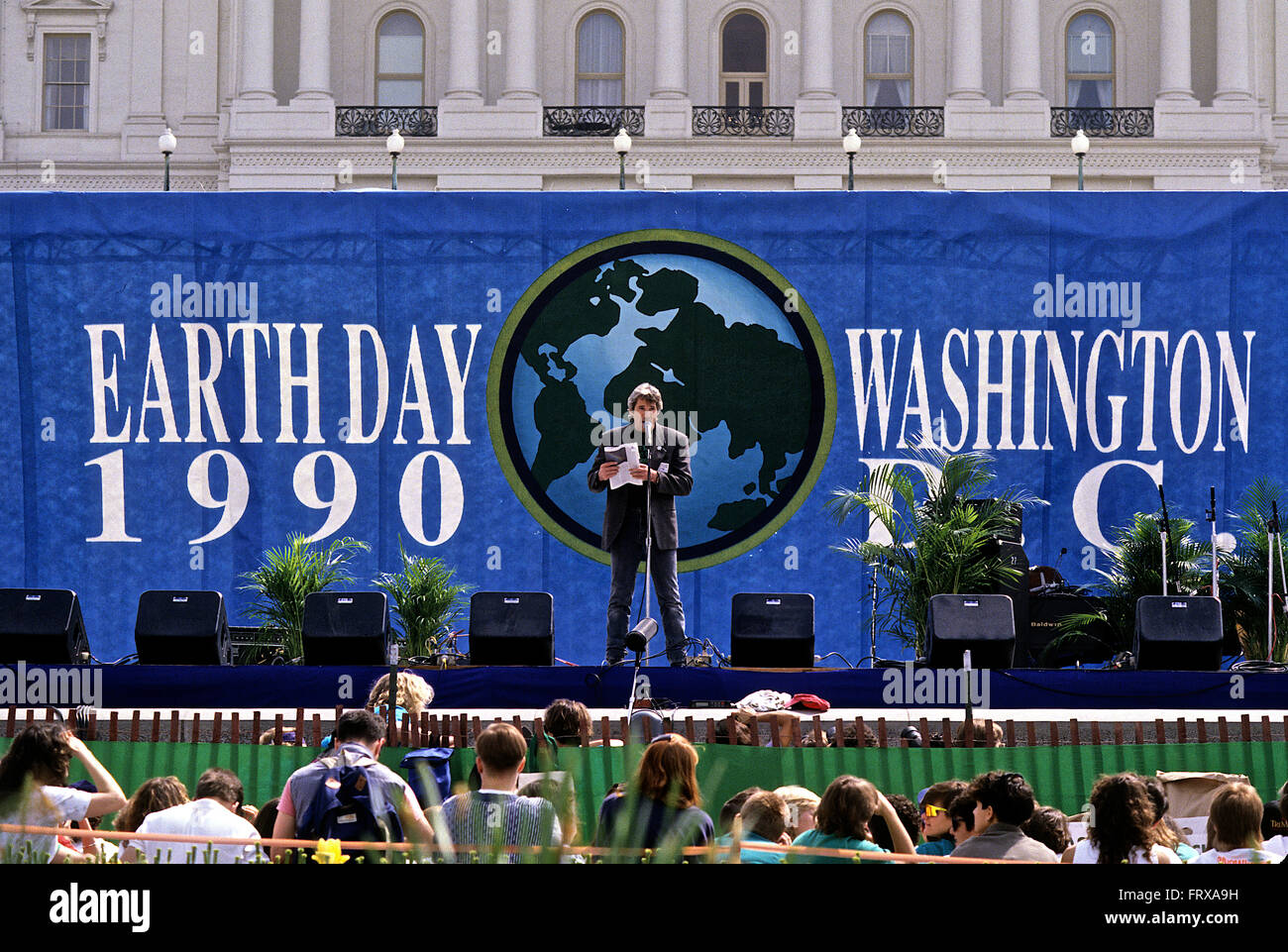 Washington, DC., USA 22nd April, 1990 Actor Richard Gere addresses the ...