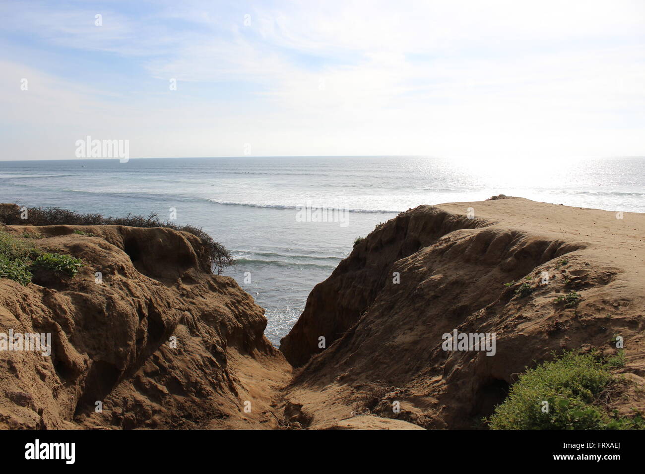 Paths at Sunset Cliffs Stock Photo - Alamy