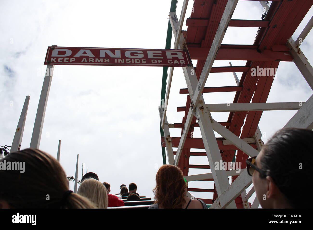 Roller coaster scared hi-res stock photography and images - Alamy