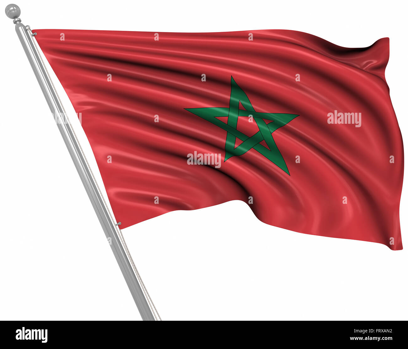 Morocco national flag hi-res stock photography and images - Alamy