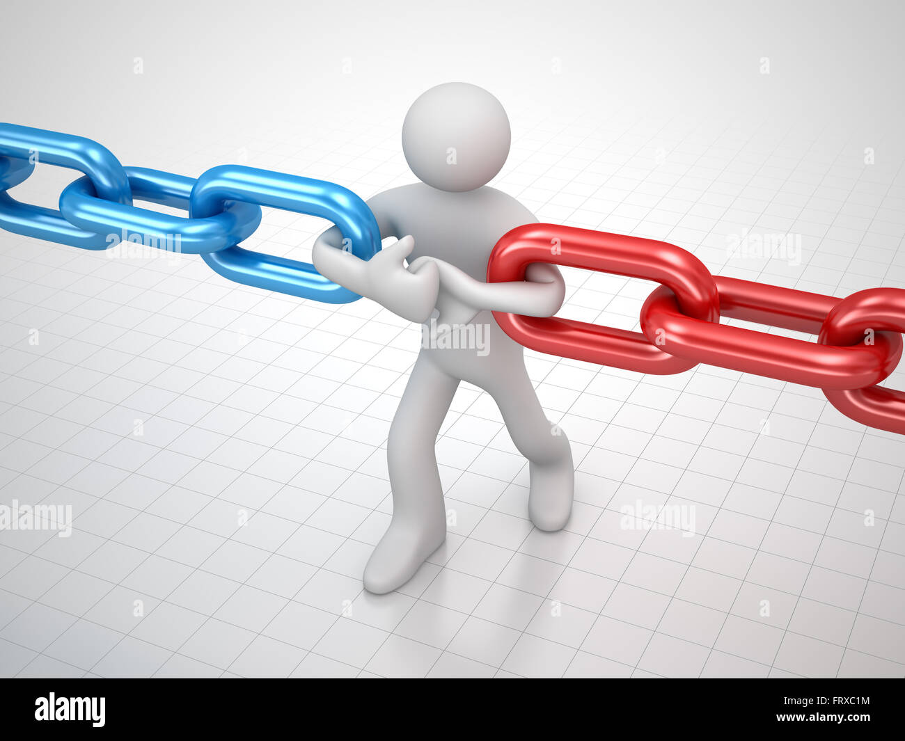 Strong Man , This is a computer generated and 3d rendered picture Stock ...