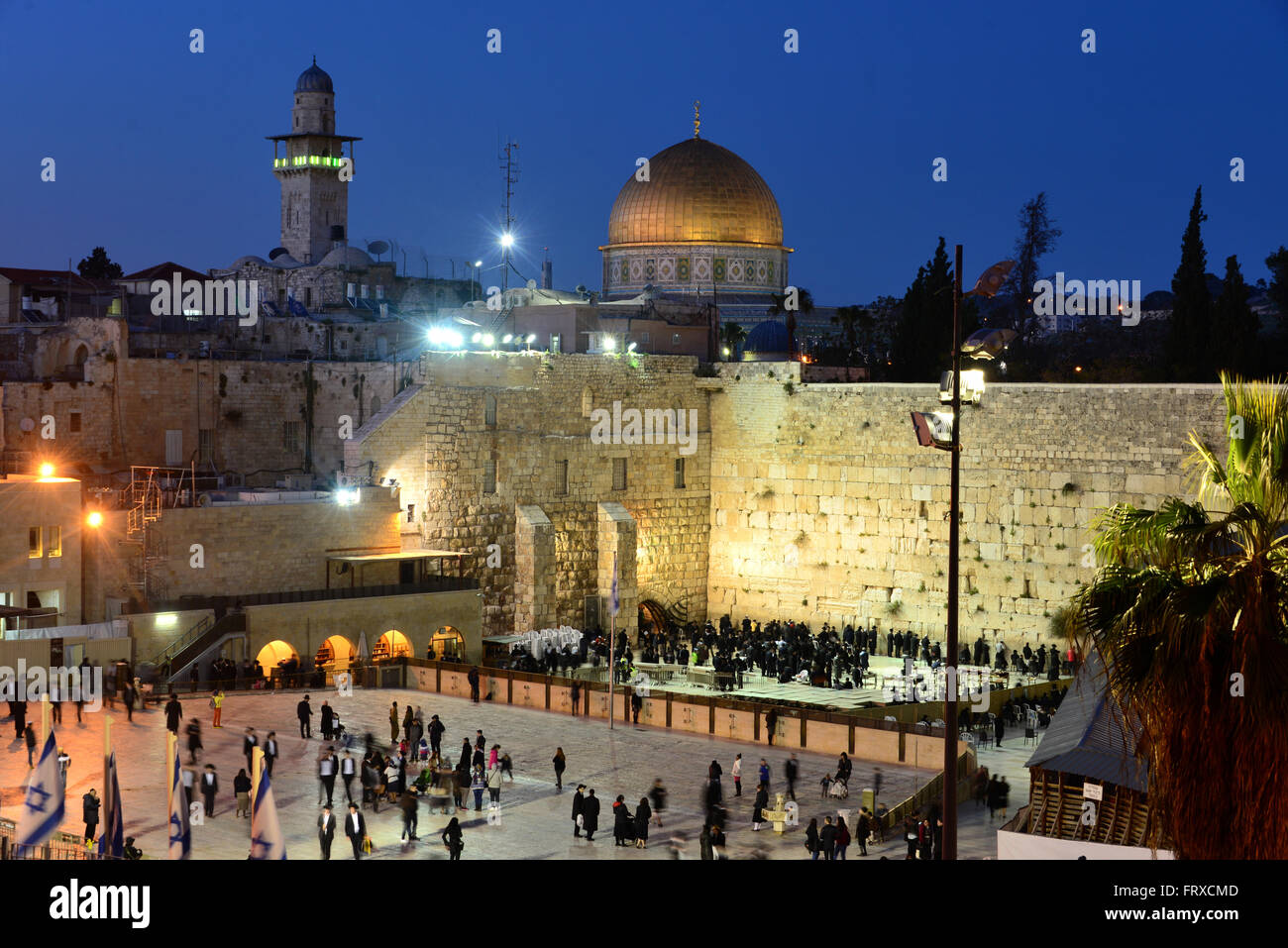 Wailing Wall At Night