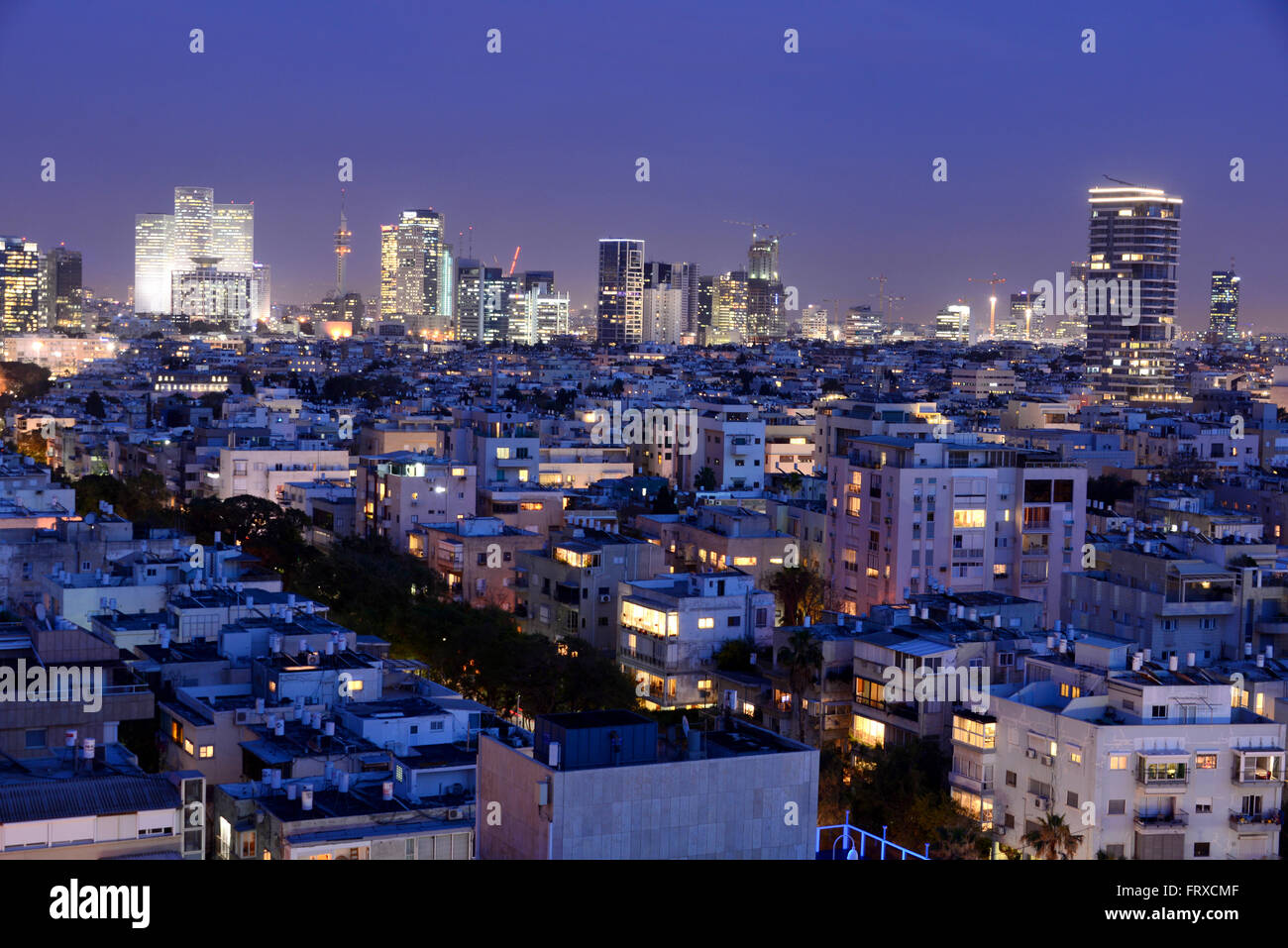 Office building and city night view hi-res stock photography and images ...