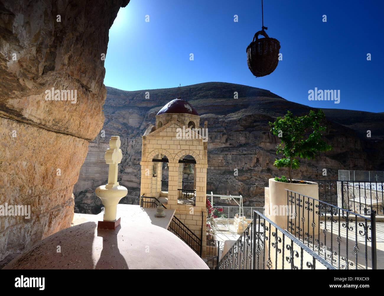 St George's monastary near Jericho, Palestine near Israel Stock Photo ...