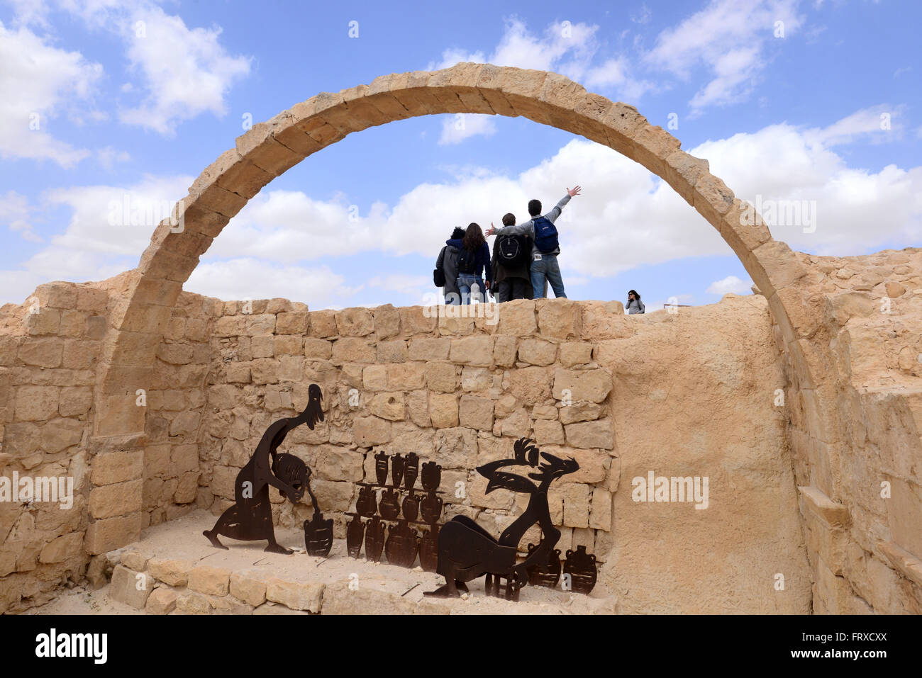 Excavation near Advad, Desert of Negev, South-Israel, Israel Stock ...