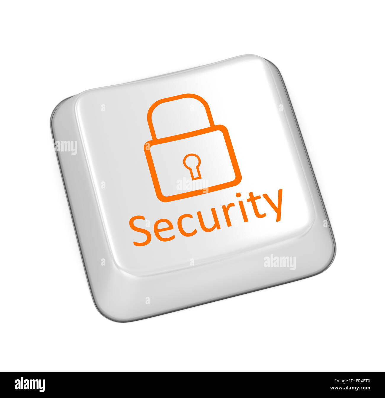 Security button , This is a computer generated and 3d rendered picture ...