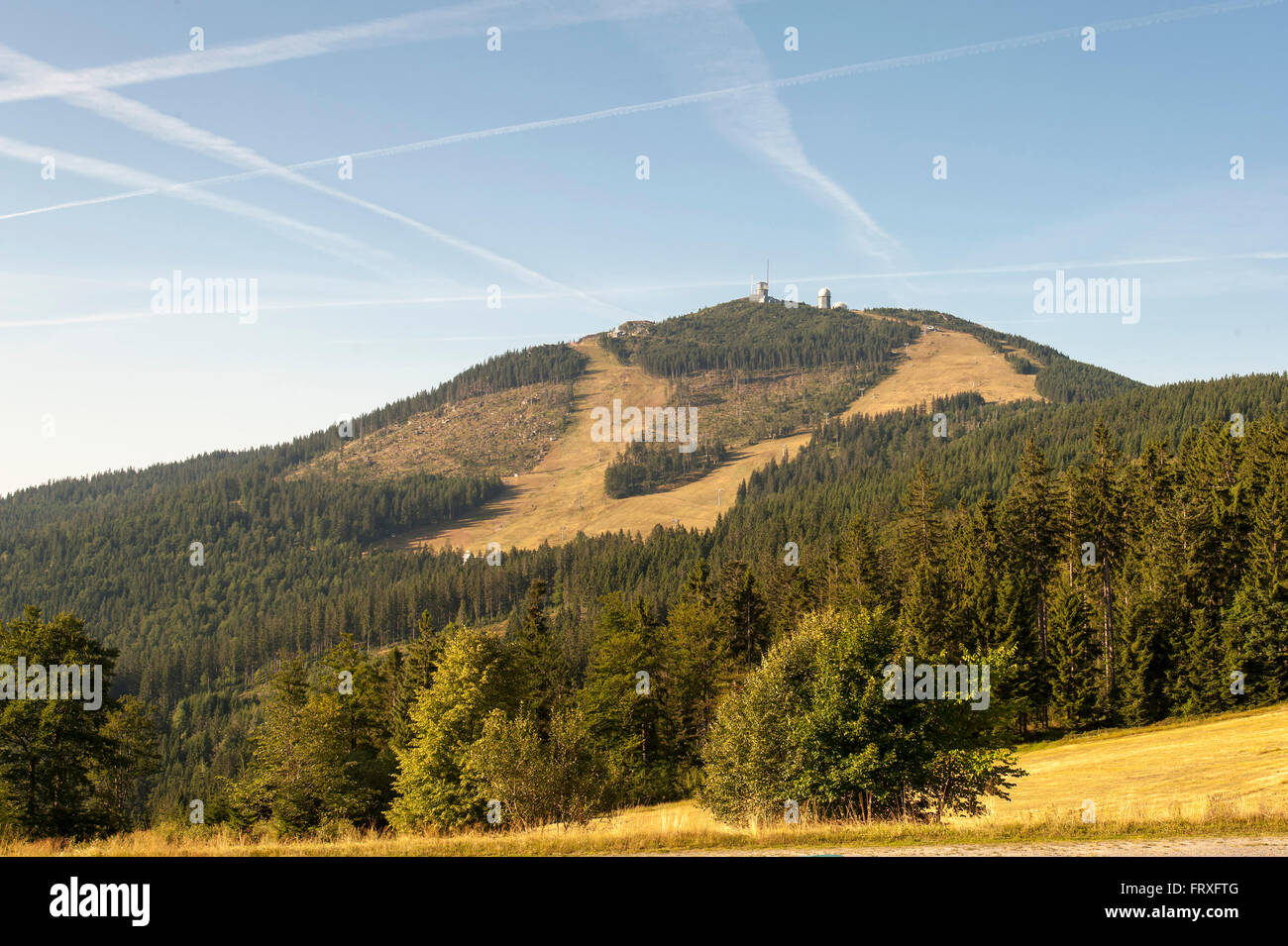 Grosser Arber mountain, Bavarian Forest, Bavaria, Germany Stock Photo ...