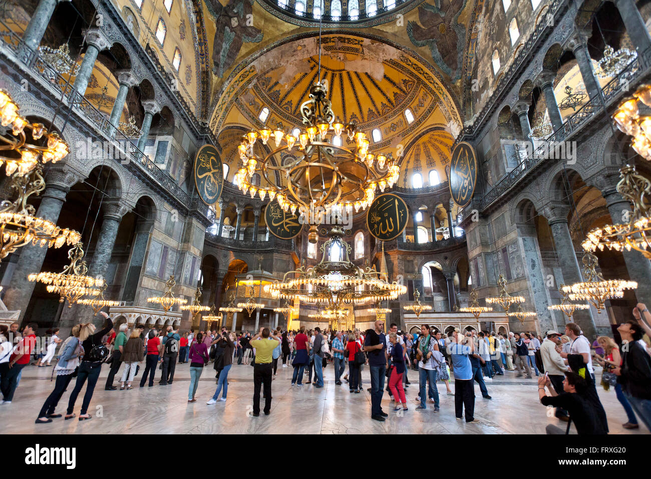 Interior view of hagia sophia hi-res stock photography and images - Alamy
