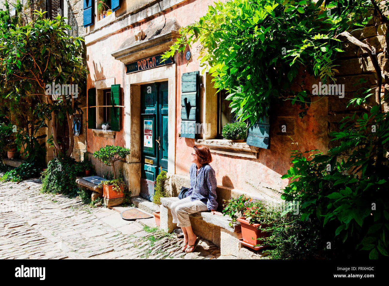 Artistic village, Groznjan, Istria, Croatia Stock Photo - Alamy