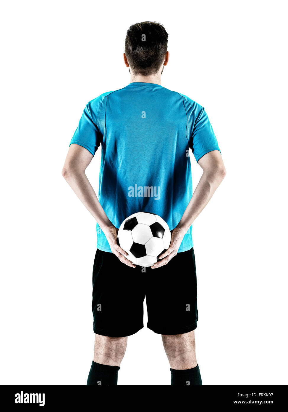 Rear view football player holding hi-res stock photography and images ...