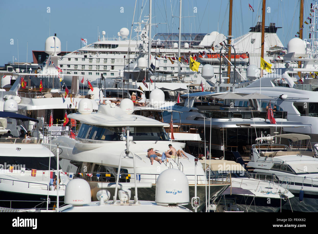 Port Hercule, Monaco, Monte Carlo, Cote d´Azur, France, Europe Stock ...