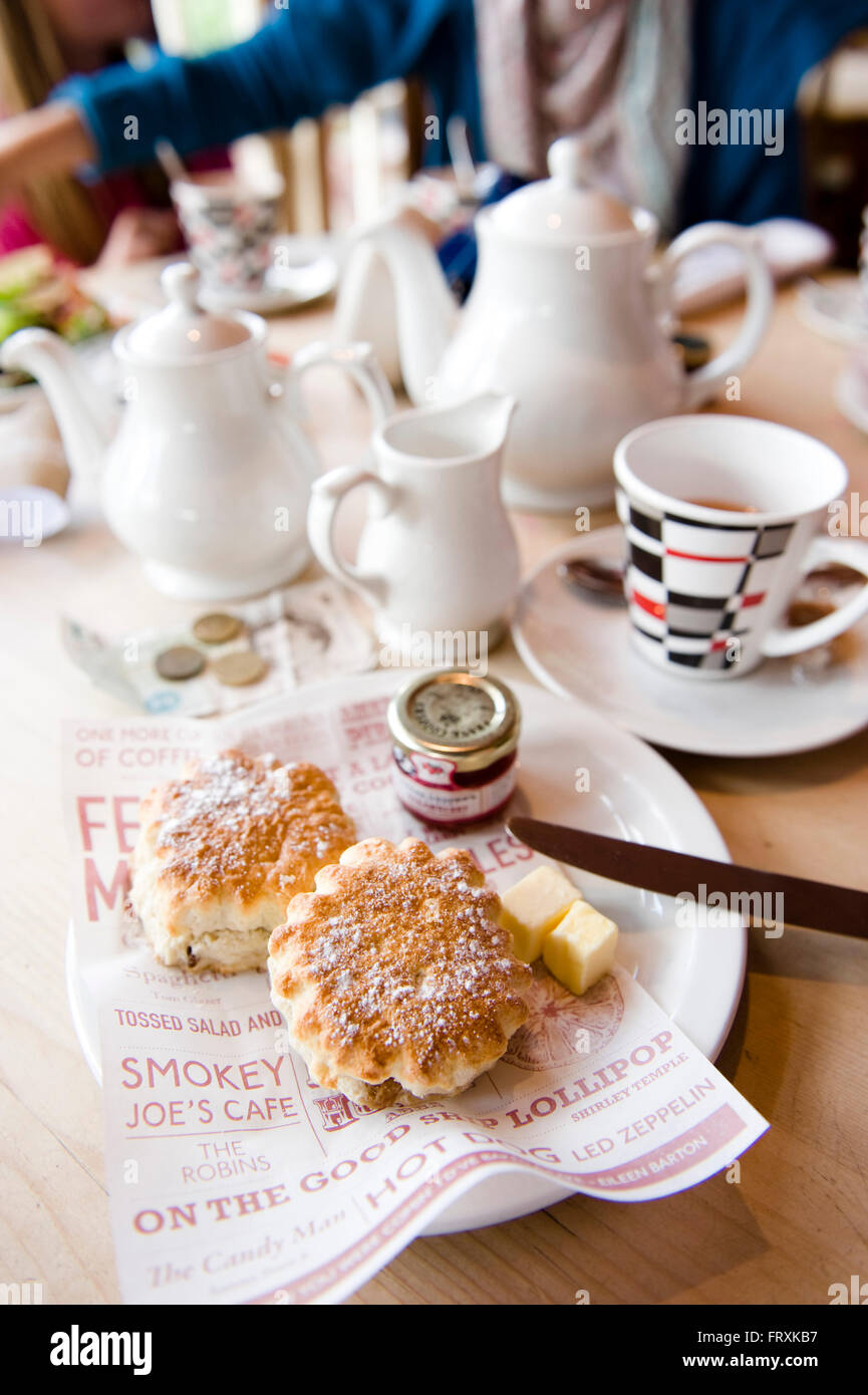 Cream tea, England, Great Britain Stock Photo - Alamy
