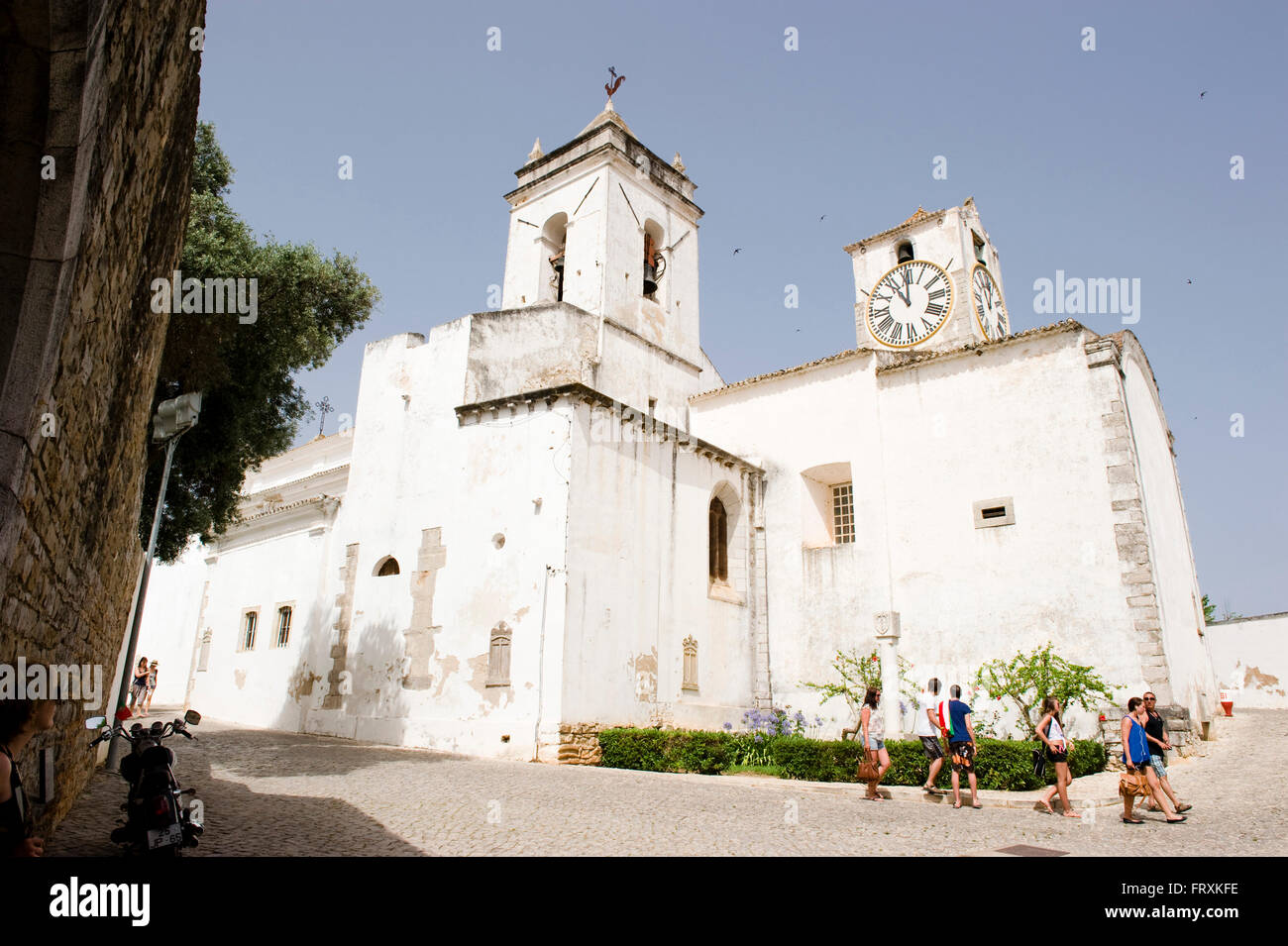 Church Igreja de Santa Maria do Castelo, Tavira, Algarve, Portugal ...