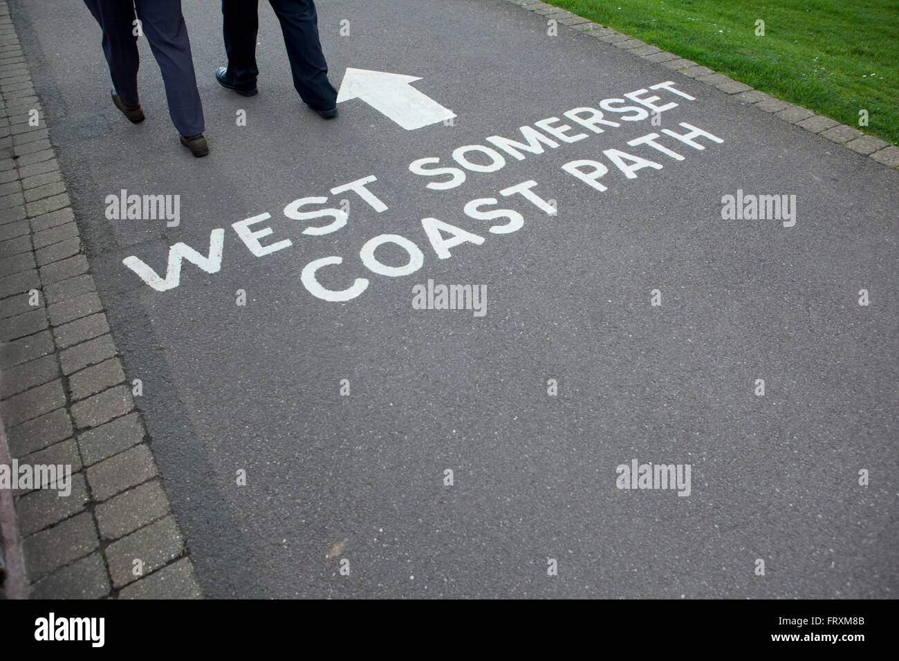 Walkers start out on a walk along the south west coastal path by ...