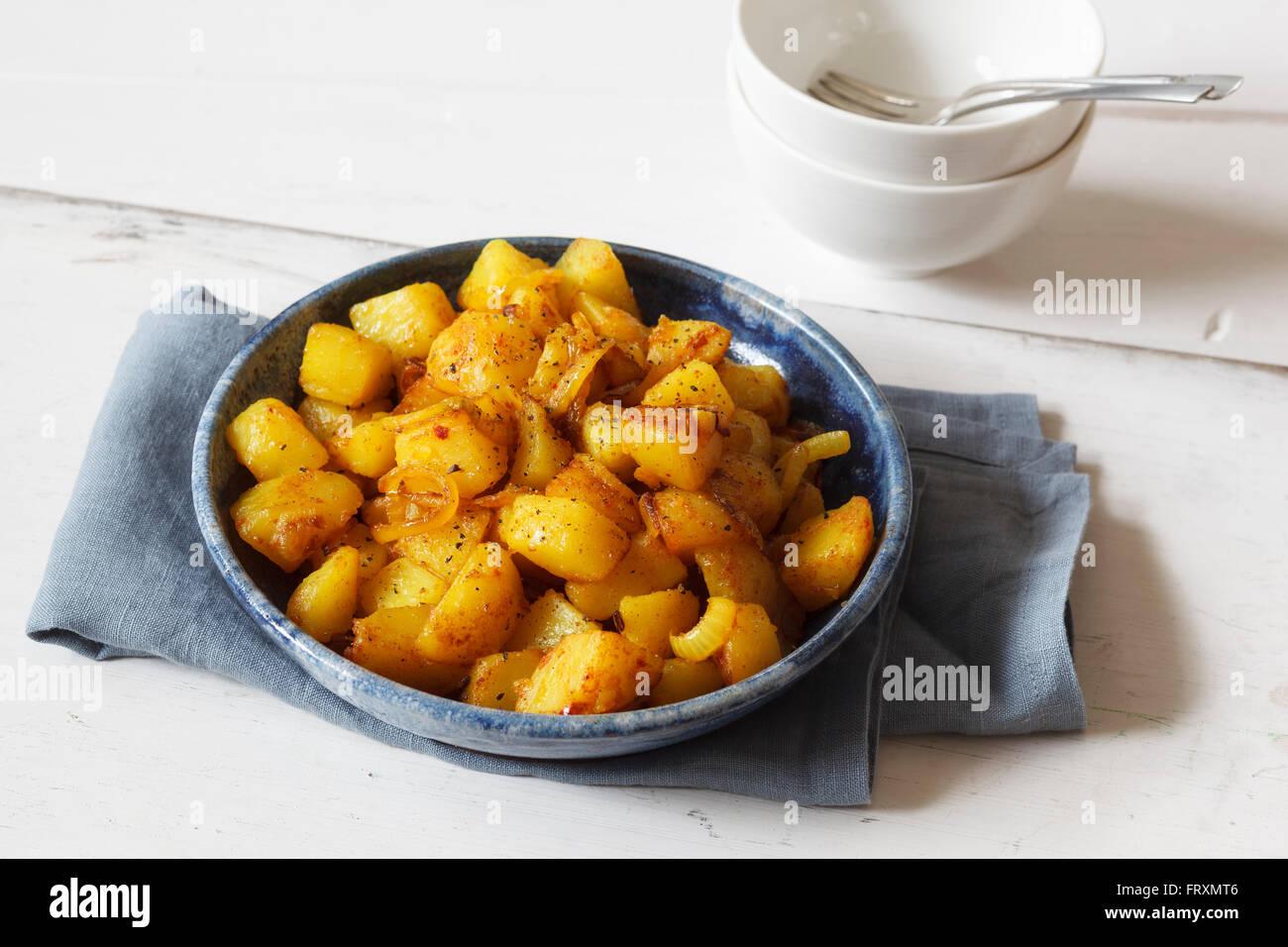 Bowl of vegan and glutenfree Arabian potato salad Stock Photo - Alamy