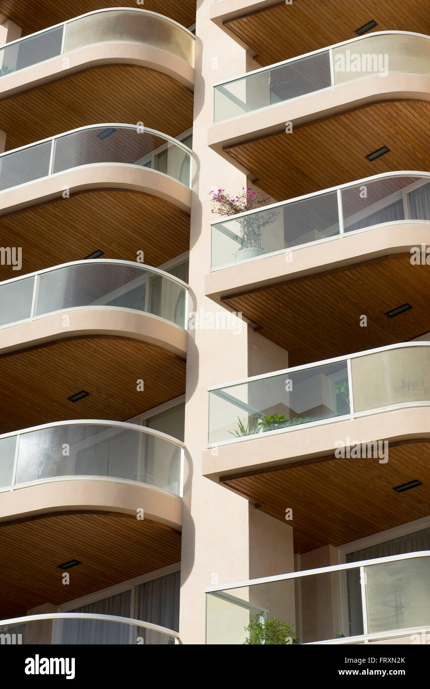 Terraces of multi-family house, partial view Stock Photo - Alamy