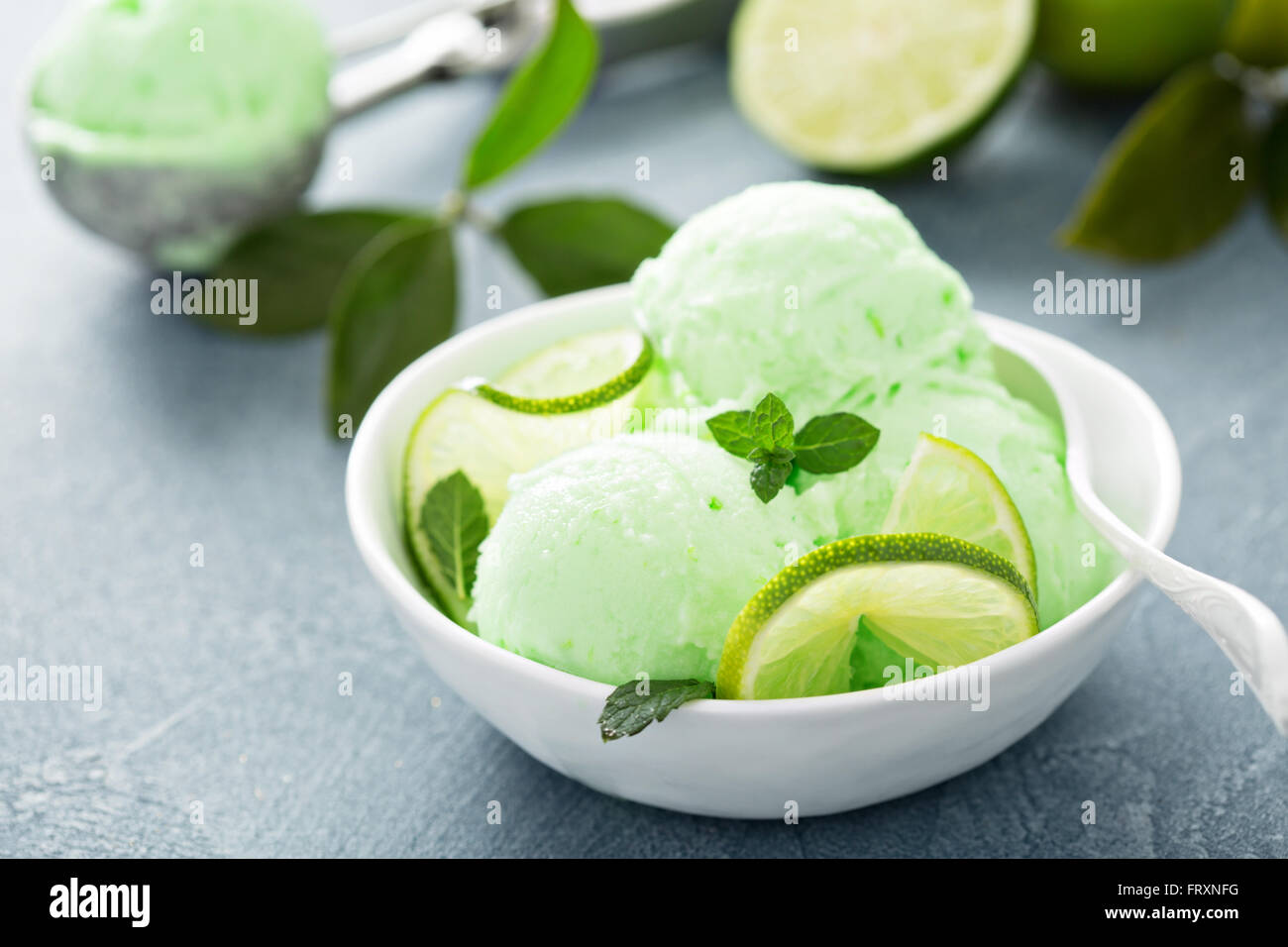 Lime ice cream hi-res stock photography and images - Alamy