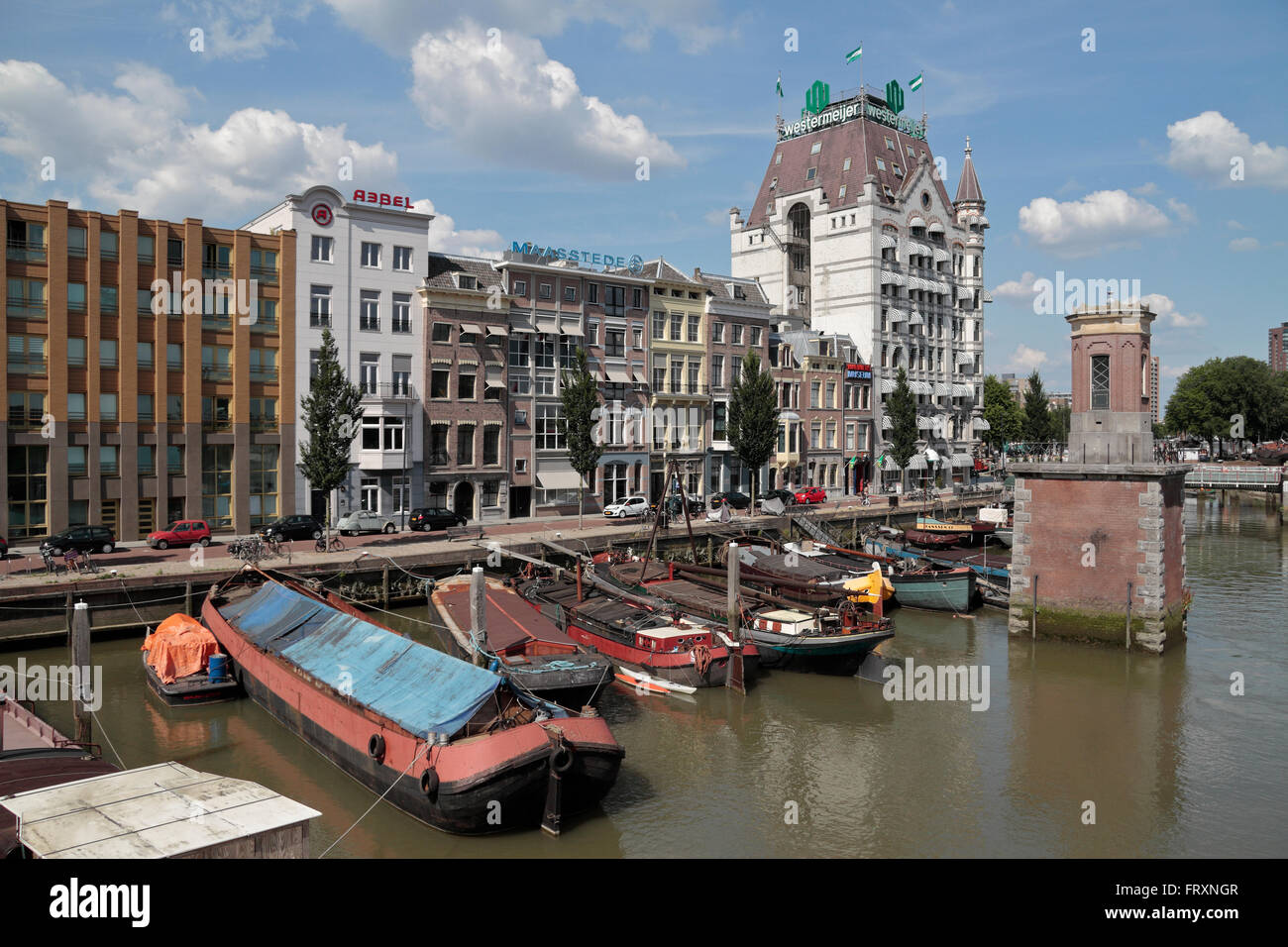 Looking towards the Mariniers Museum and other historic buildings on ...
