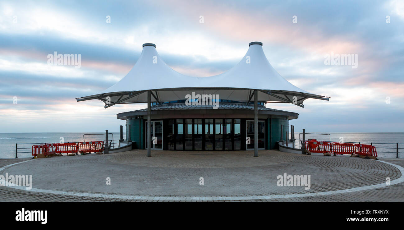 Aberystwyth newly built bandstand 2015 2016 Stock Photo - Alamy