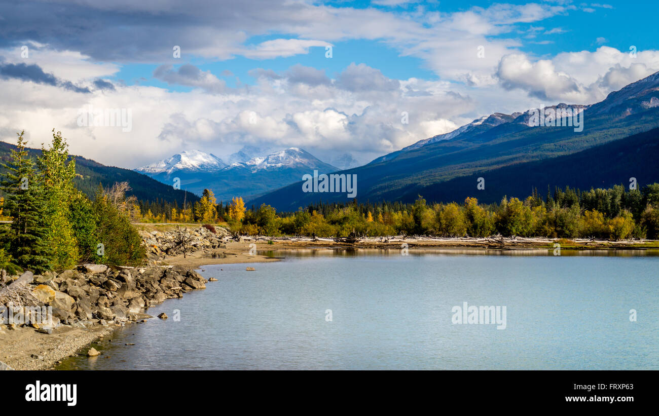 Moose Lake in Mount Robson Provincial Park in the world famous Canadian ...