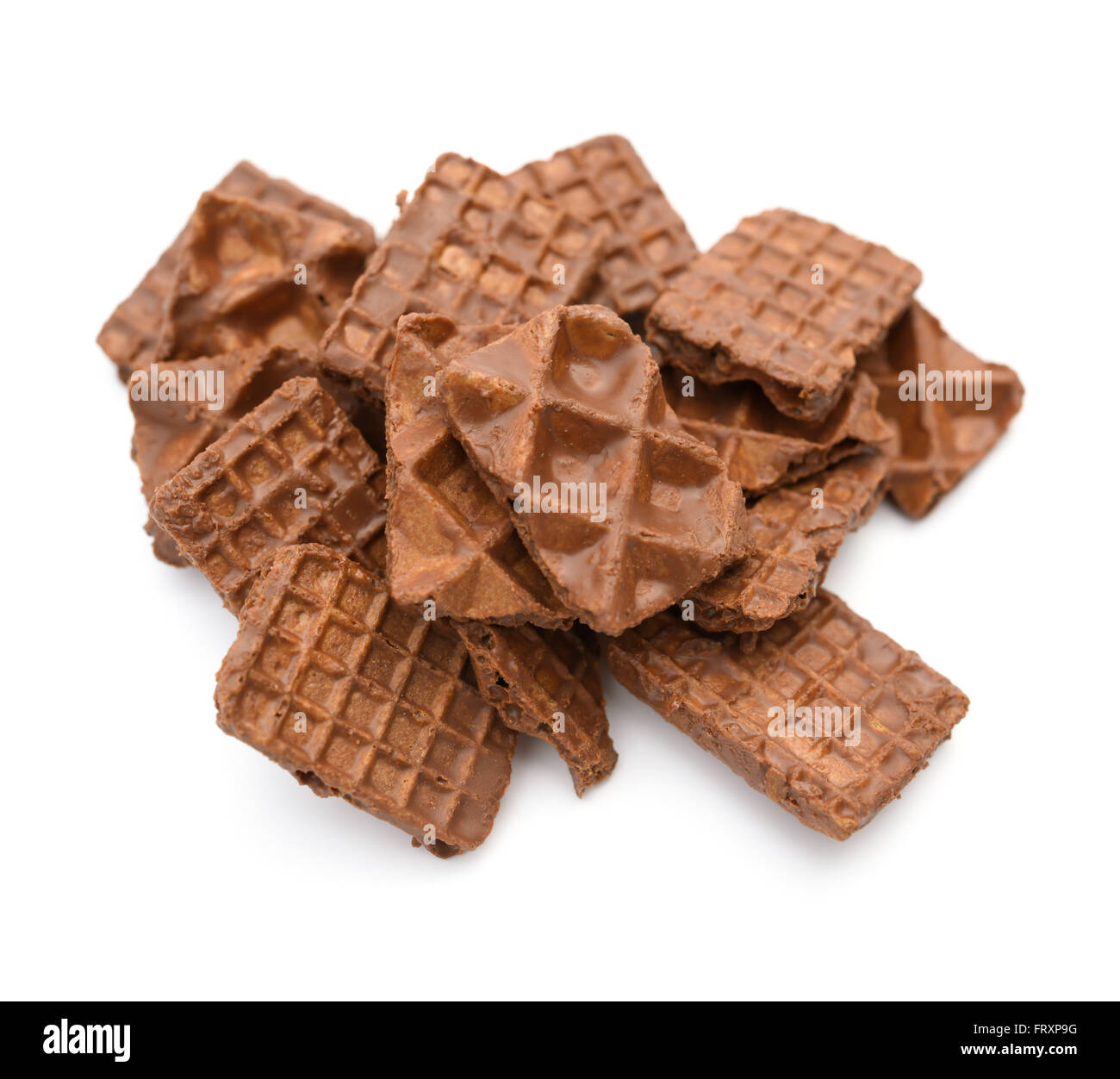top view chocolate blocks on a white background Stock Photo - Alamy