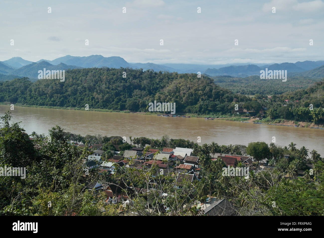 Luang Prabang from above - Laos Stock Photo - Alamy