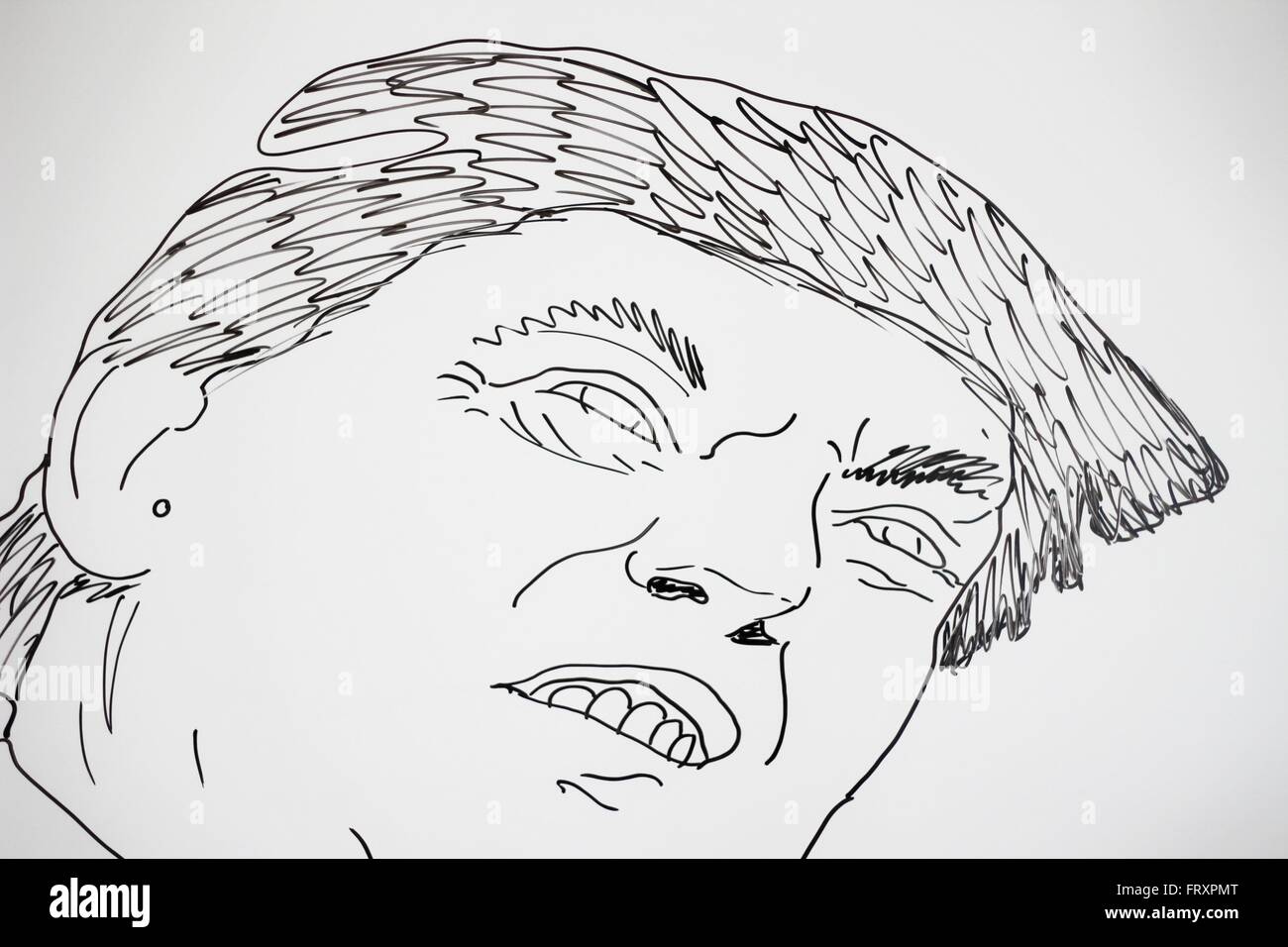 A hand drawing of American politicians Stock Photo - Alamy