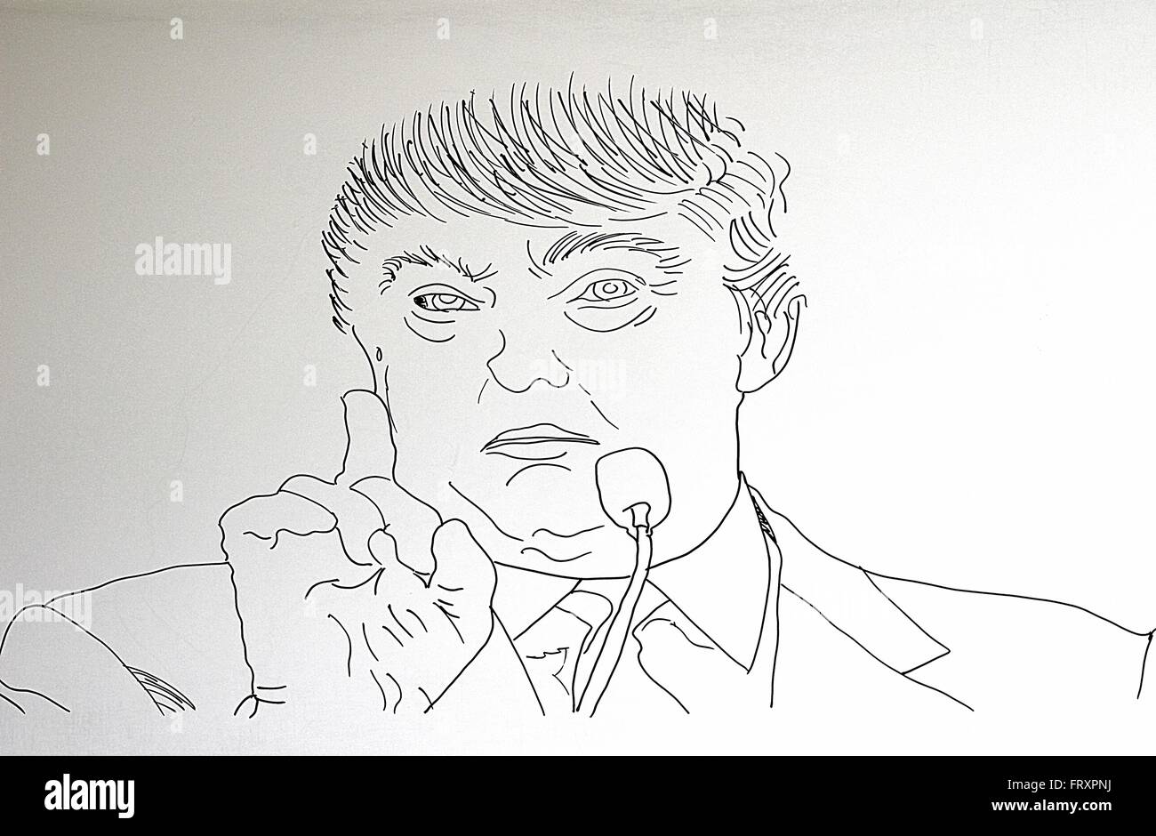 A hand drawing of American politicians Stock Photo - Alamy