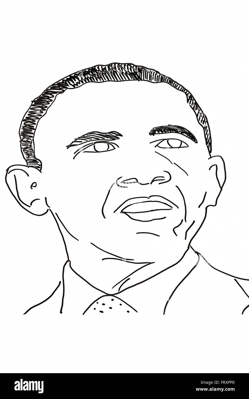 A hand drawing of American politicians Stock Photo - Alamy