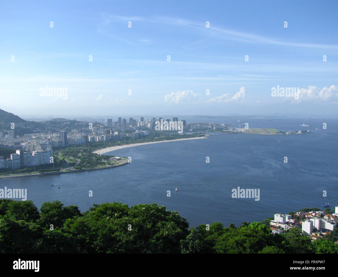 Spectacular panorama and aerial city view of Rio de Janeiro, Brazil ...