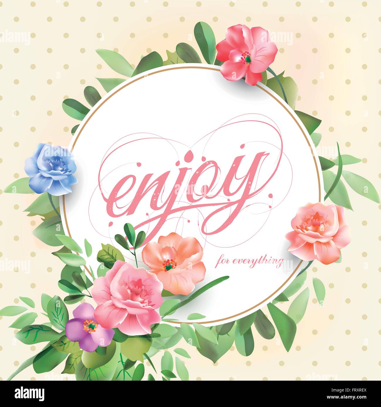 elegant watercolor flowers greeting card design template Stock Vector ...