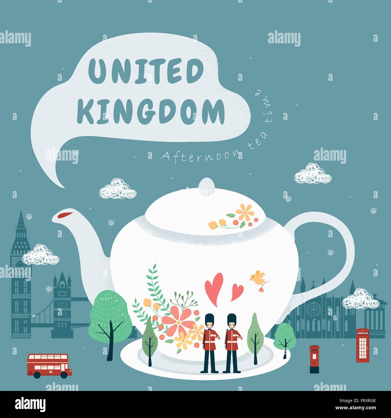 London this afternoon Stock Vector Images - Alamy
