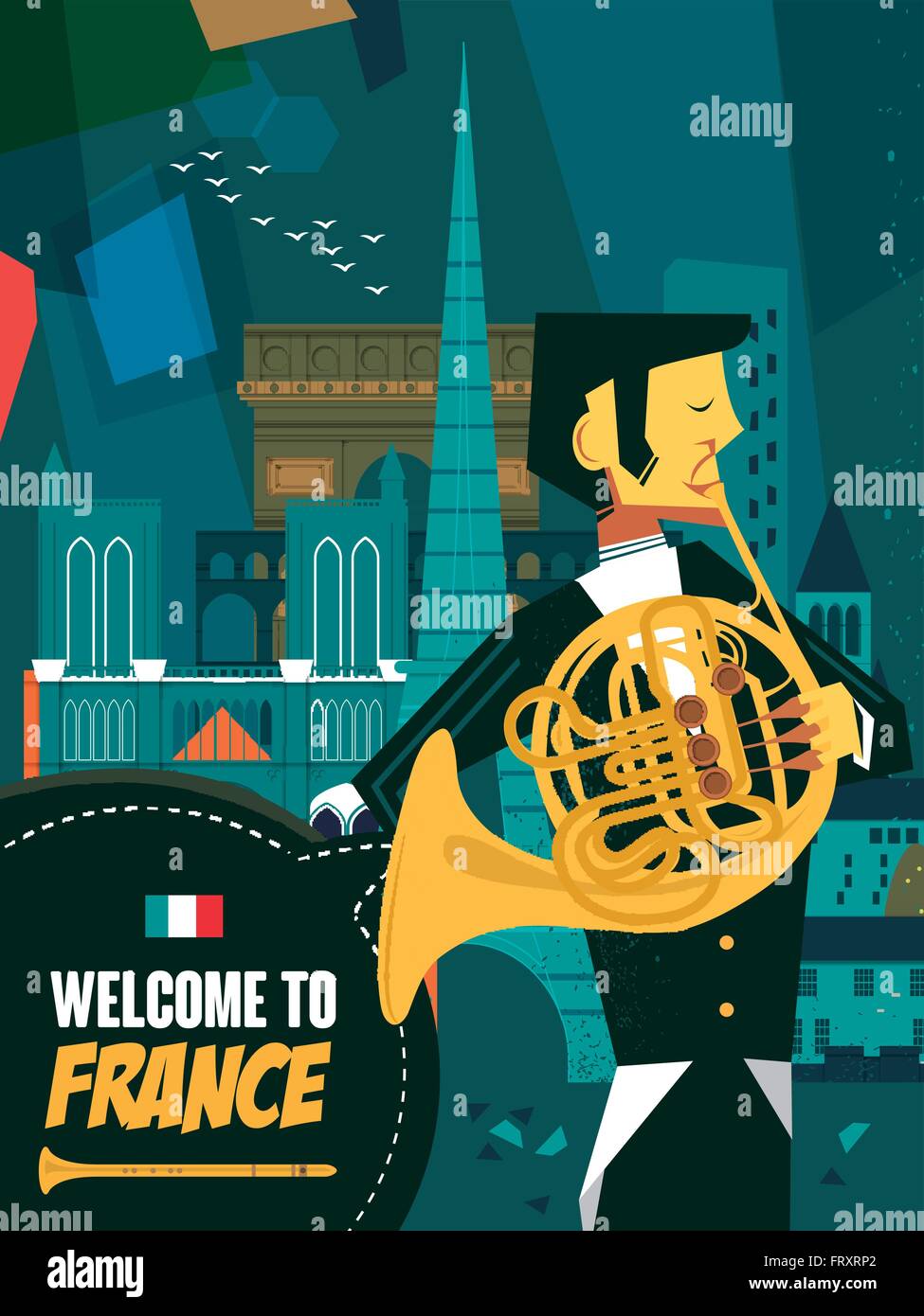 Music festival in france Stock Vector Images - Alamy