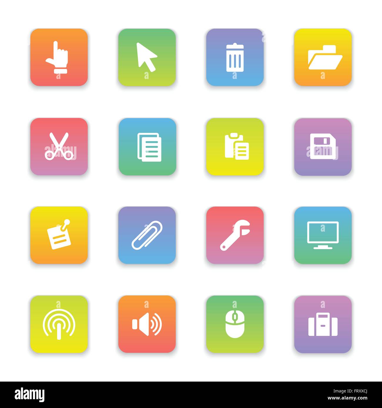 Computer folder for papers Stock Vector Images - Alamy