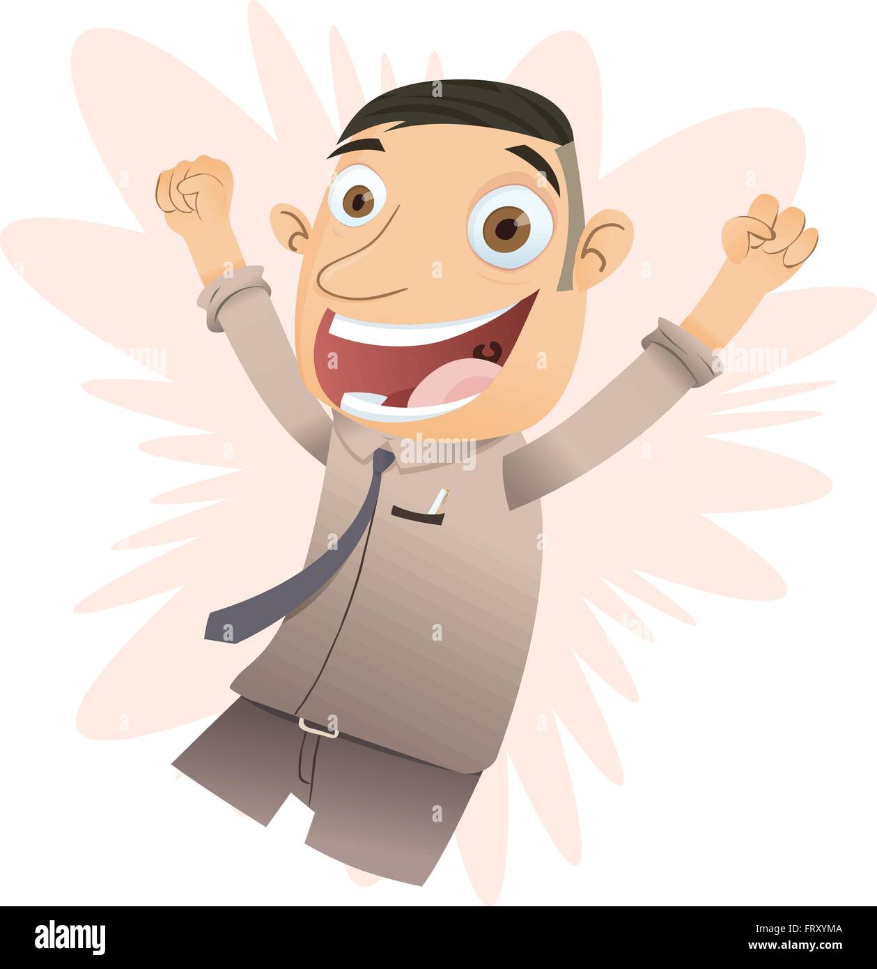Cartoon happy and smiling boss Stock Vector Image & Art - Alamy