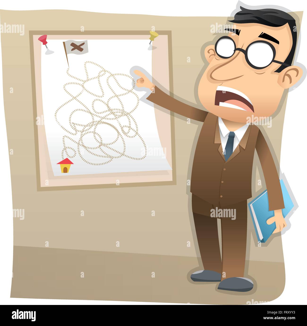 His present boss Stock Vector Images - Alamy