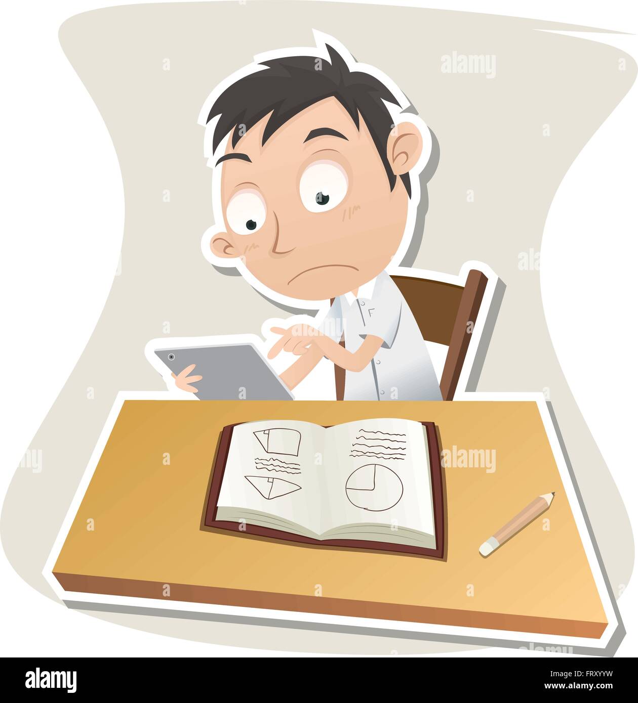 Cartoon schoolboy hi-res stock photography and images - Alamy