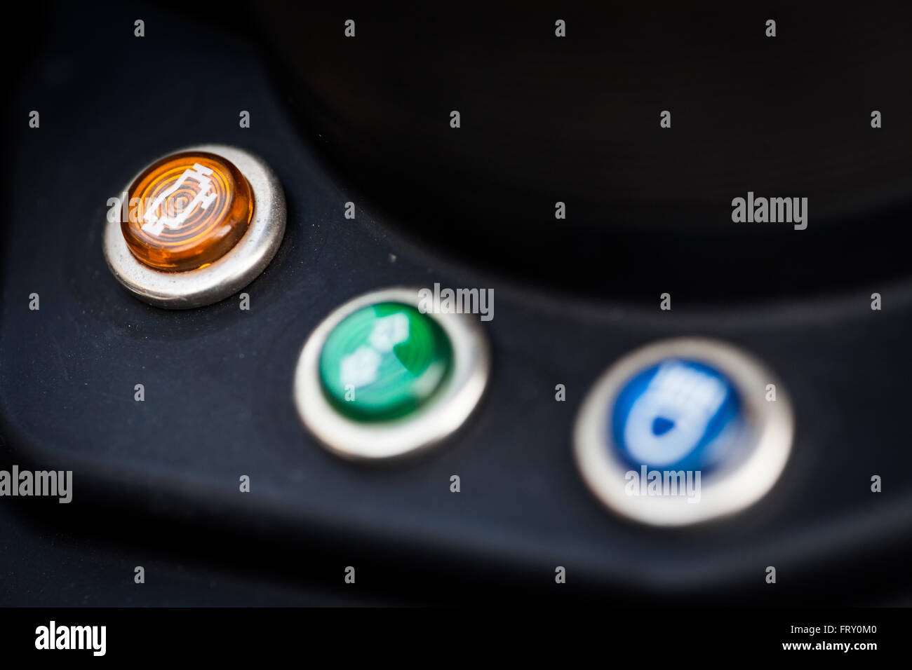 Check engine symbol on a motorcycle dashboard Stock Photo - Alamy