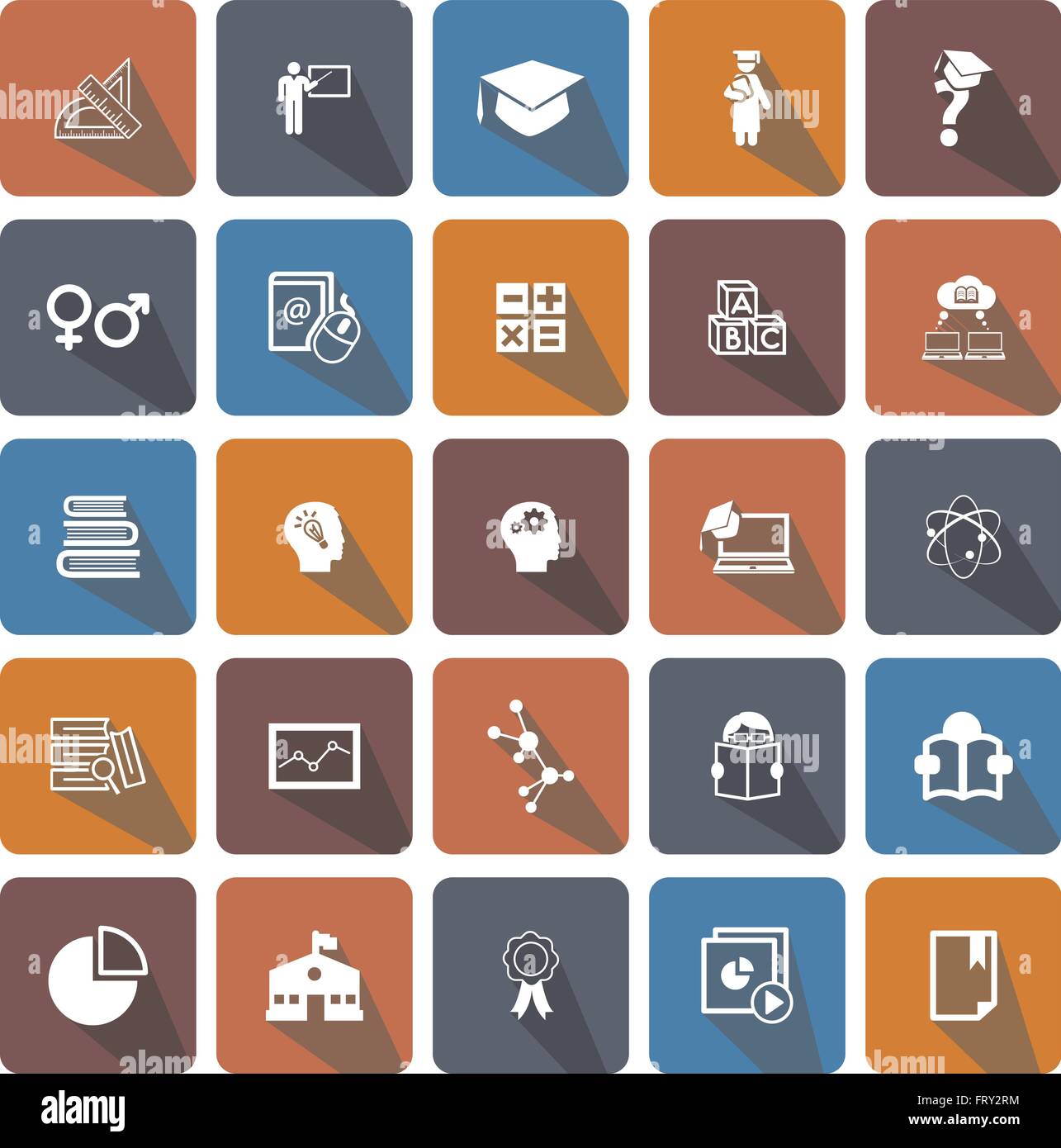 icons set study Stock Vector Image & Art - Alamy